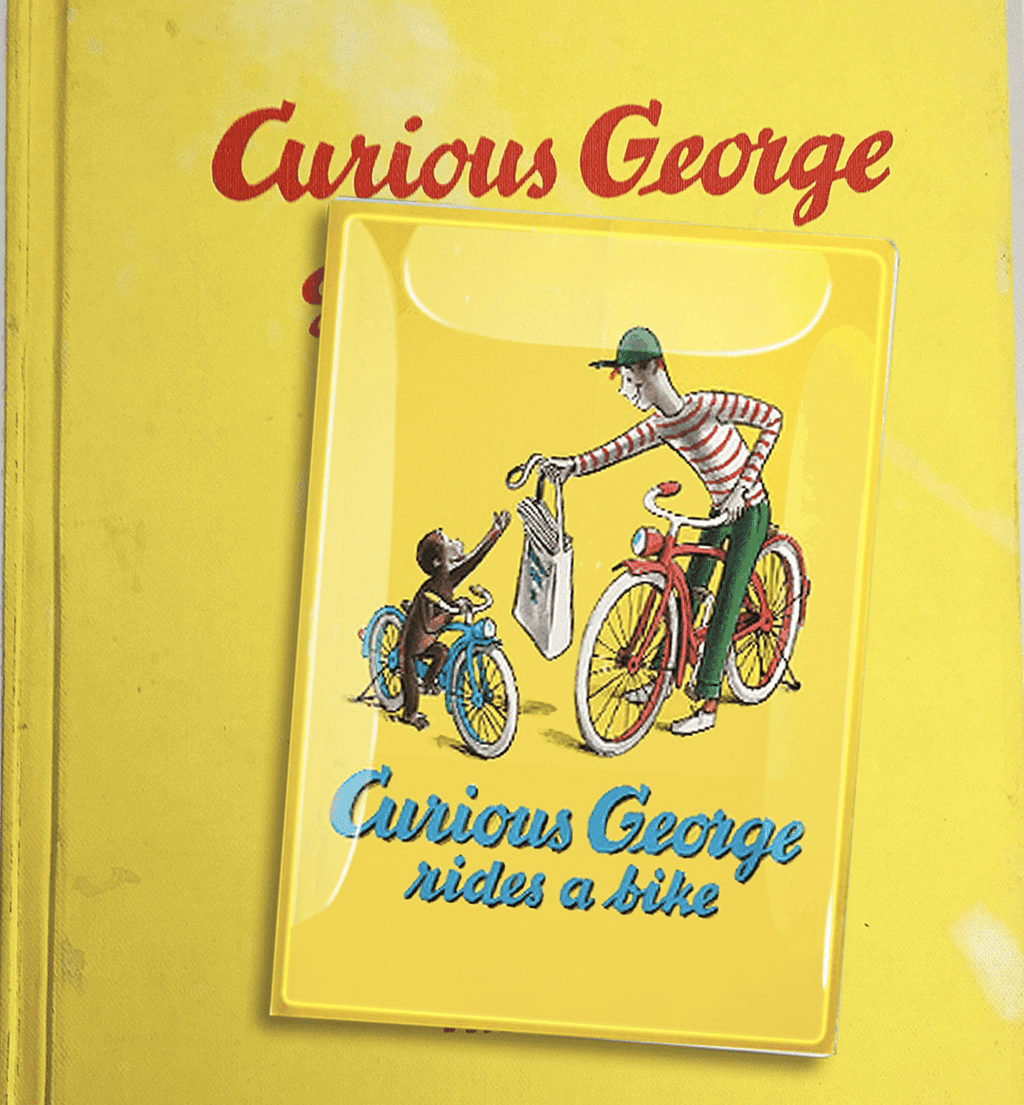 Ben's Garden | Curious George Book Jacket Decoupage Glass Tray ...